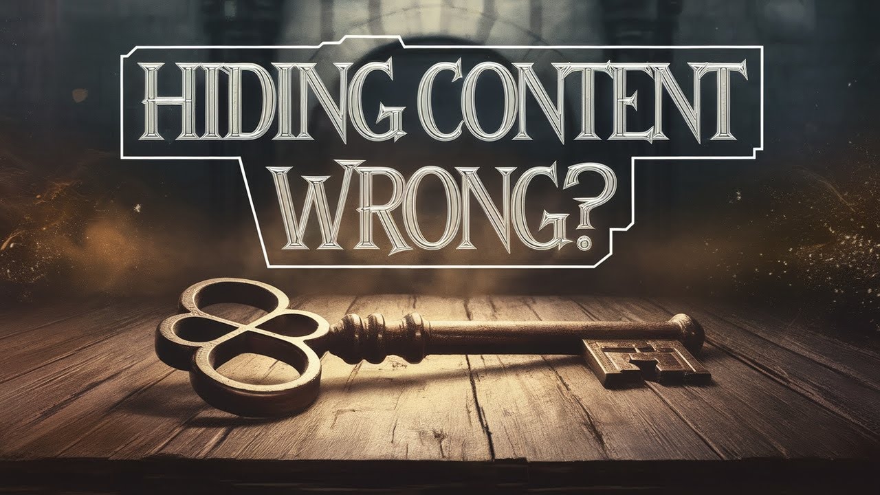 Common developer mistakes: are you hiding content the wrong way? - YouTube