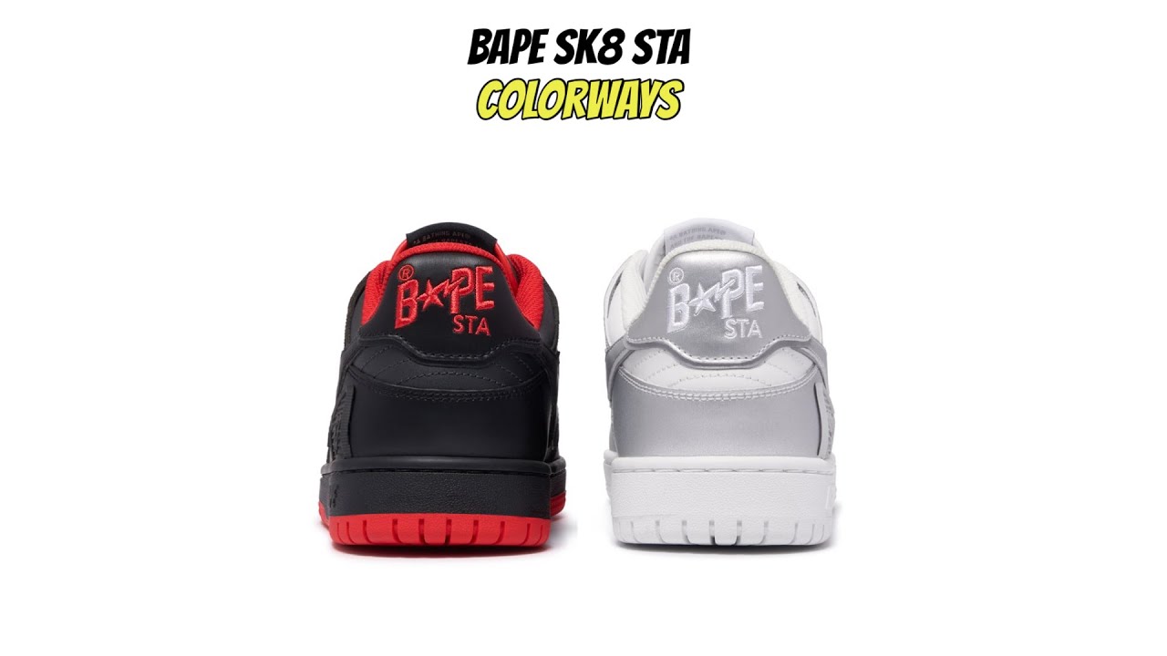 BAPE SK8 STA Colorways - YouTube