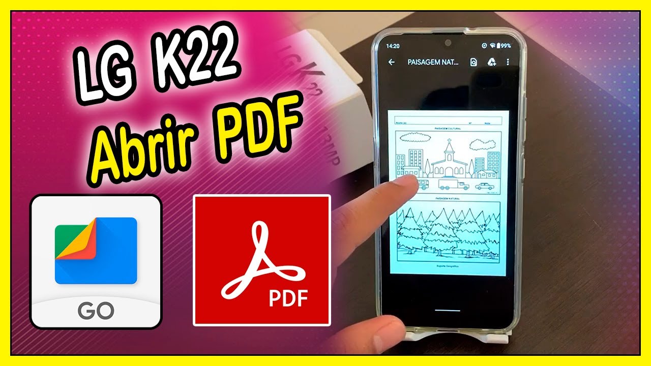 Como abrir arquivos em PDF no LG K22 - YouTube
