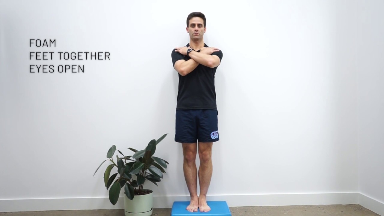 Foam Feet Together Eyes Open - YouTube