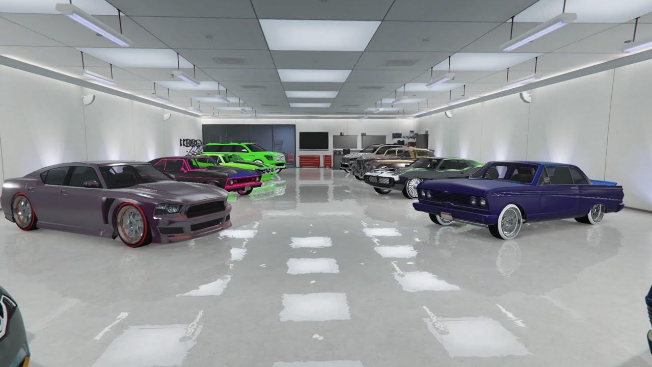 GTA 5 Online 2021 Clean Moded Car Collection Garage Tour (Part 1) - YouTube