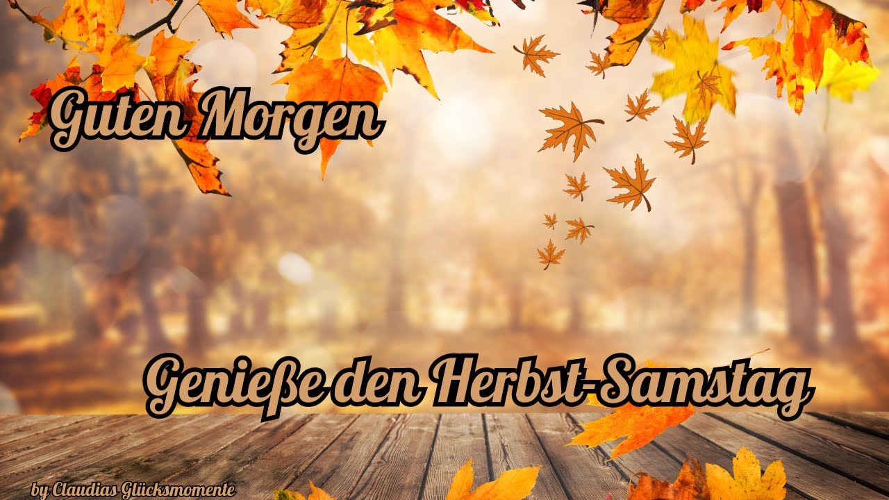 Guten Morgen Samstag Herbst Gif