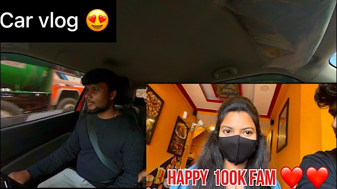 Thanks for 100k || car vlog || reva-revz #foodvlog #pizzaspot - YouTube