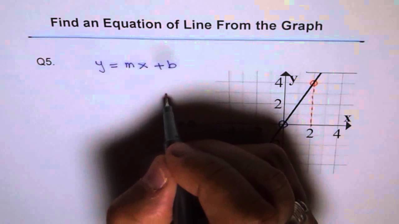 Equation Of Diagonal Line From Graph Q5 YouTube Equation Of Diagonal Line From Graph Q5 YouTube