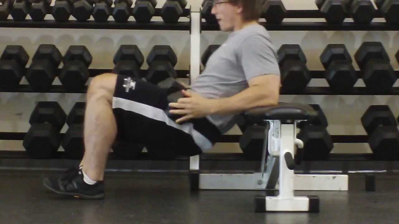 Single Leg Hip Thrust w/ Dumbbell - YouTube