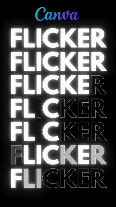 Easy Flicker Text Animation in Canva | Quick Tutorial #tutorial - YouTube