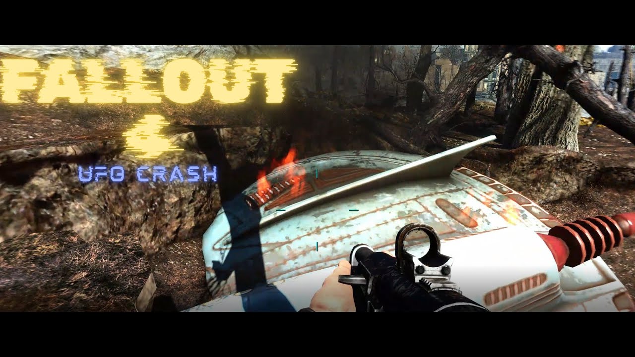 Fallout 4: UFO Crash [Random Encounter] - YouTube