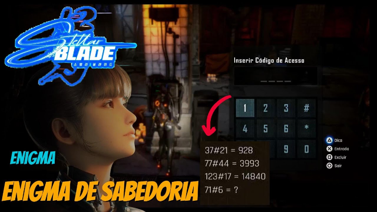🔴Stellar Blade: COMO RESOLVER O SEGUNDO ENIGMA DE MATEMÁTICA (Enigma de ...