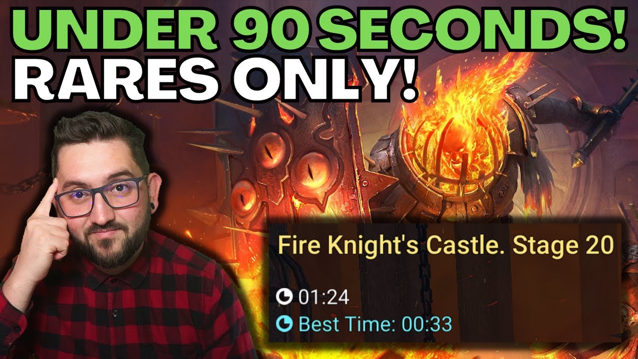 💥 Fire Knight Made EASY With RARES ONLY 💥 Fire Knight 20 Rares Only ...