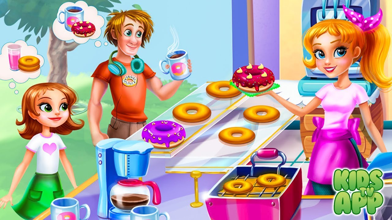 Fun My Sweet Bakery - Kids Learn How to Make & Serve Delicious Donuts ...