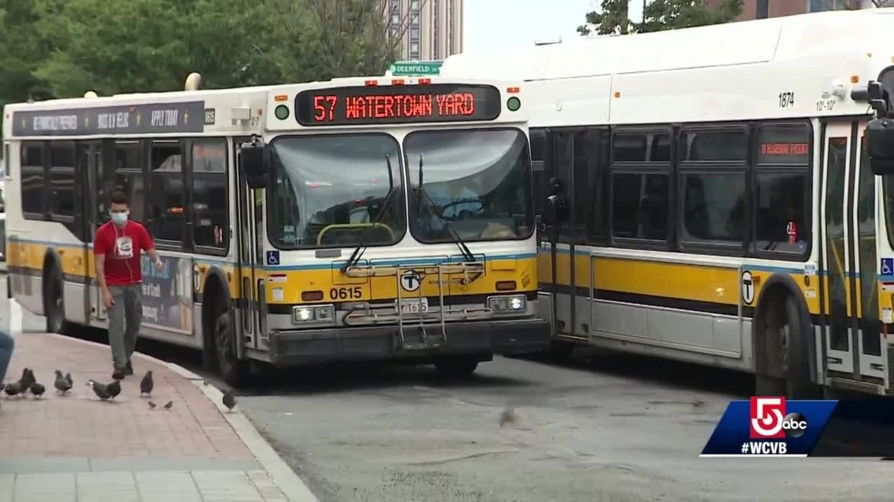 MBTA resumes front door boarding, charging passengers fares - YouTube