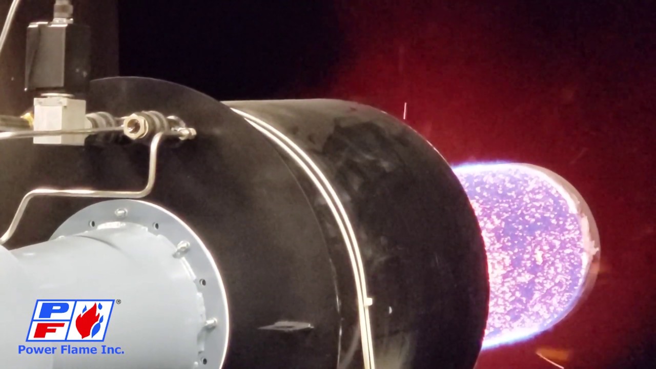 Power Flame NVC6 Burner in Fire Test - YouTube