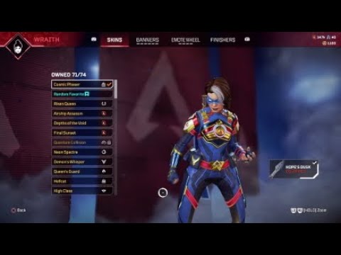 Wraith Cosmic Phaser Skin + New Heirloom Animation - YouTube