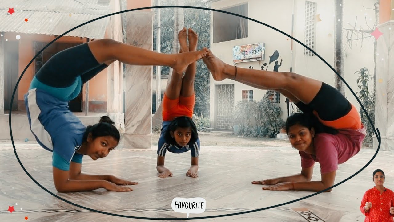 Advance Yoga Demonstration by 3 Yogini। about yoga - YouTube