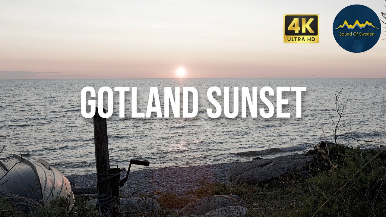 Breathtaking Gotland Sunset with Relaxing Ocean Waves | Coastal Calm ...