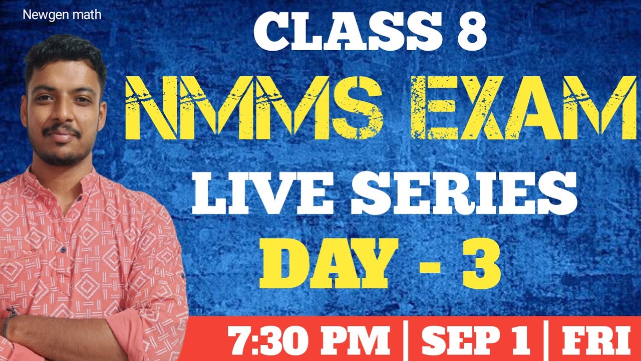 NMMS EXAM LIVE DAY 3 IMPORTANT MAT QUESTIONS KERALA NMMS EXAM nmms-exam-live-day-3-important-mat-questions-kerala-nmms-exam