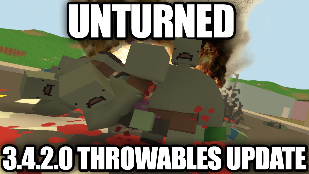 Unturned: 3.4.2.0 UPDATE! (Frag Grenades, Smoke Grenades, Flares) - YouTube