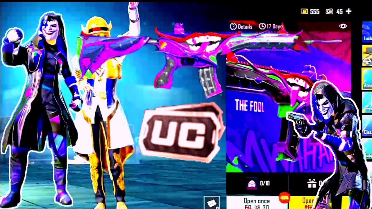 The Fool M416 Create Opening 😱💯 | The Fool Set Joker suit pubg mobile ...