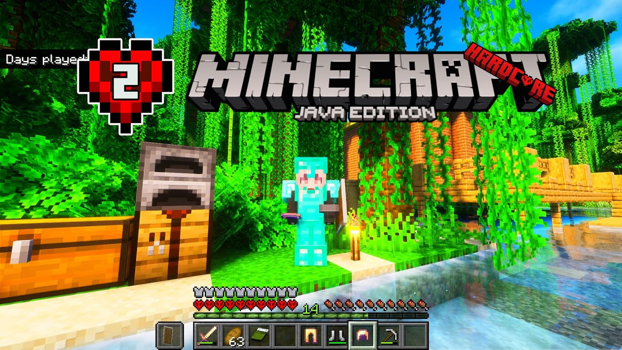 Hardcore Java Ep 2: Building my base and prepping for the nether! Minecraft 1.21.4 - YouTube