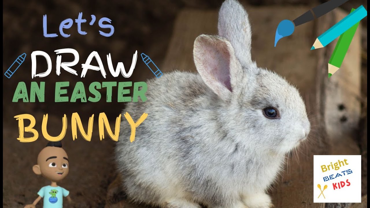 Draw a CUTE Easter Bunny! 🐰 Easy Step-by-Step for Kids - YouTube