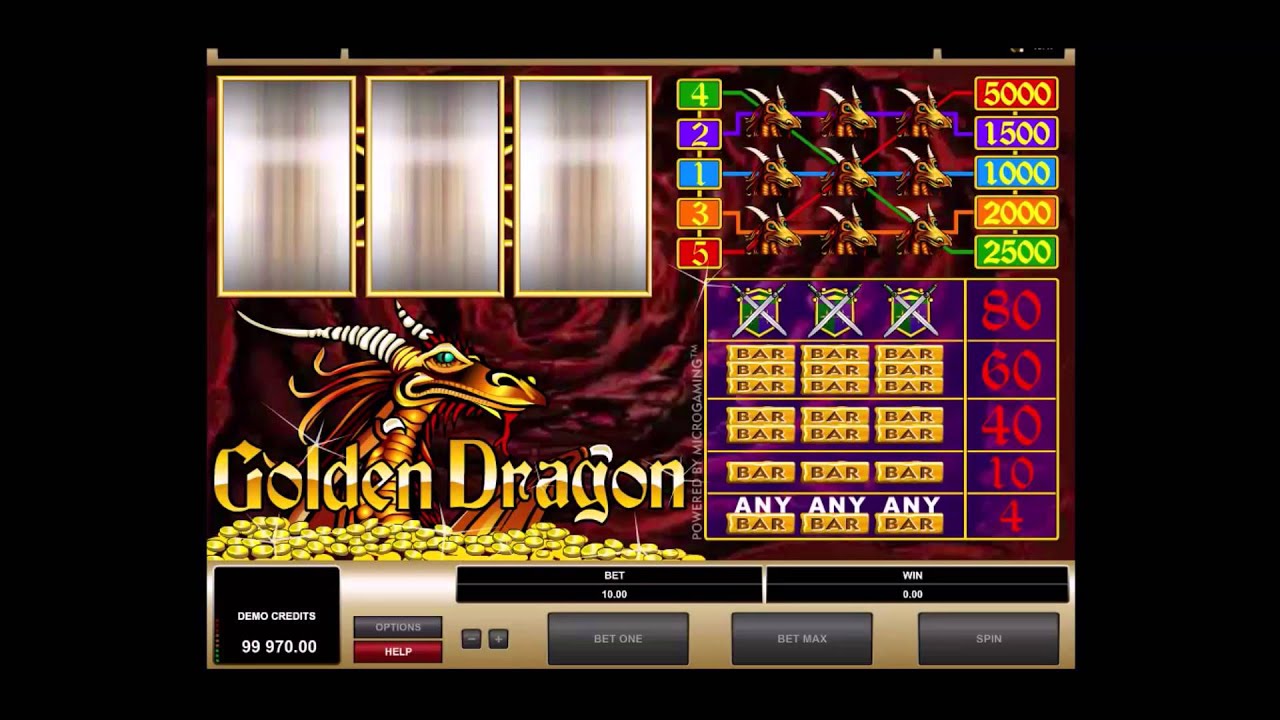 Golden Dragon Slot Machine Online - Slots Monitor - YouTube