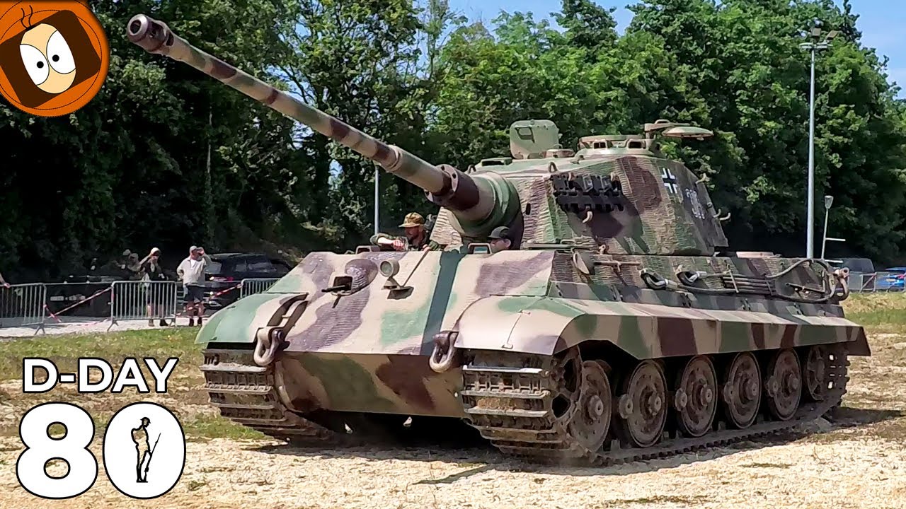 DÉMARRAGE du TIGRE II (PANZER VI - KÖNIGSTIGER) - 80 ANS DU D-DAY - YouTube