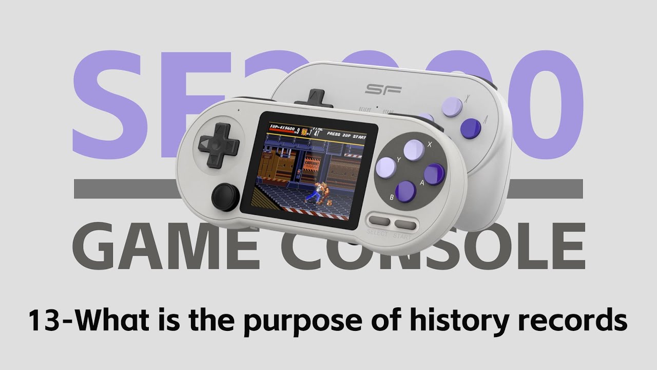DATA FROG【SF2000】What is the purpose of history records - YouTube