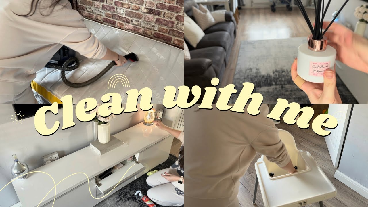 CLEAN WITH ME | refresh the bedrooms and living room - YouTube