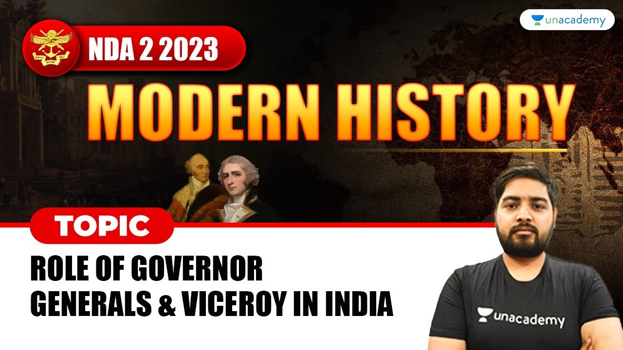 NDA 2 2023 Modern History | Role of Governor Generals & Viceroy in India | Shivam Sir - YouTube