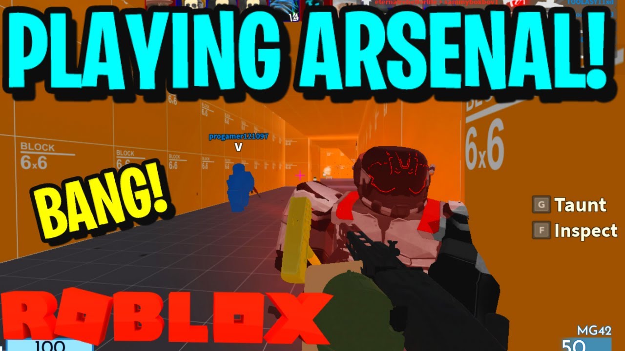 PLAYING ARSENAL ROBLOX FPS SHOOTING GAME! - YouTube