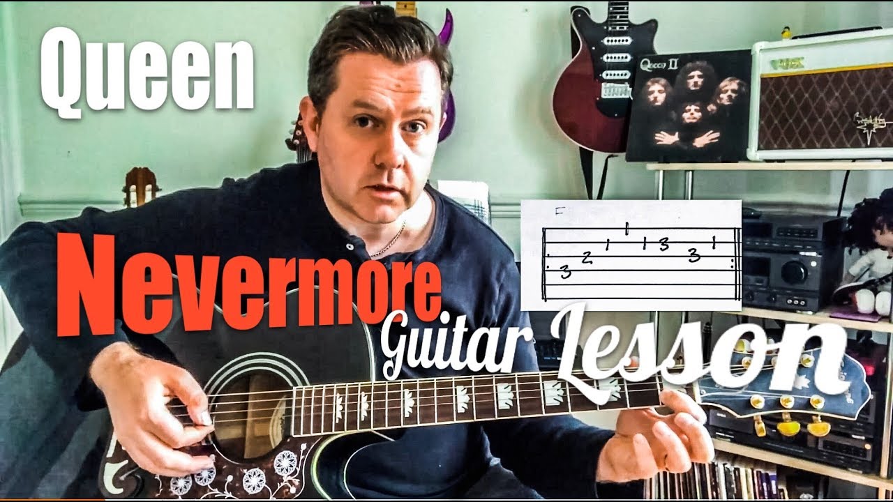 Queen - Nevermore - Easy Guitar Lesson - YouTube