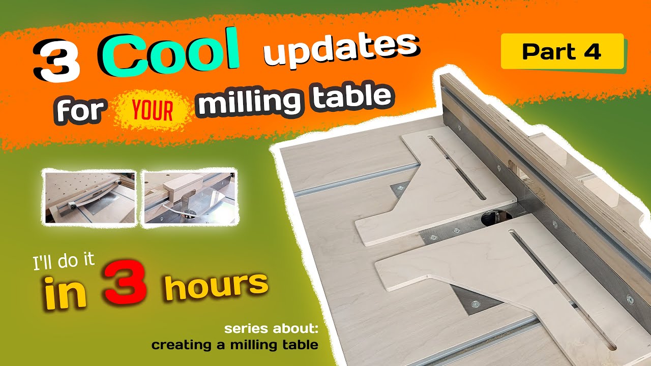 3 COOL attachments to the milling table. - YouTube