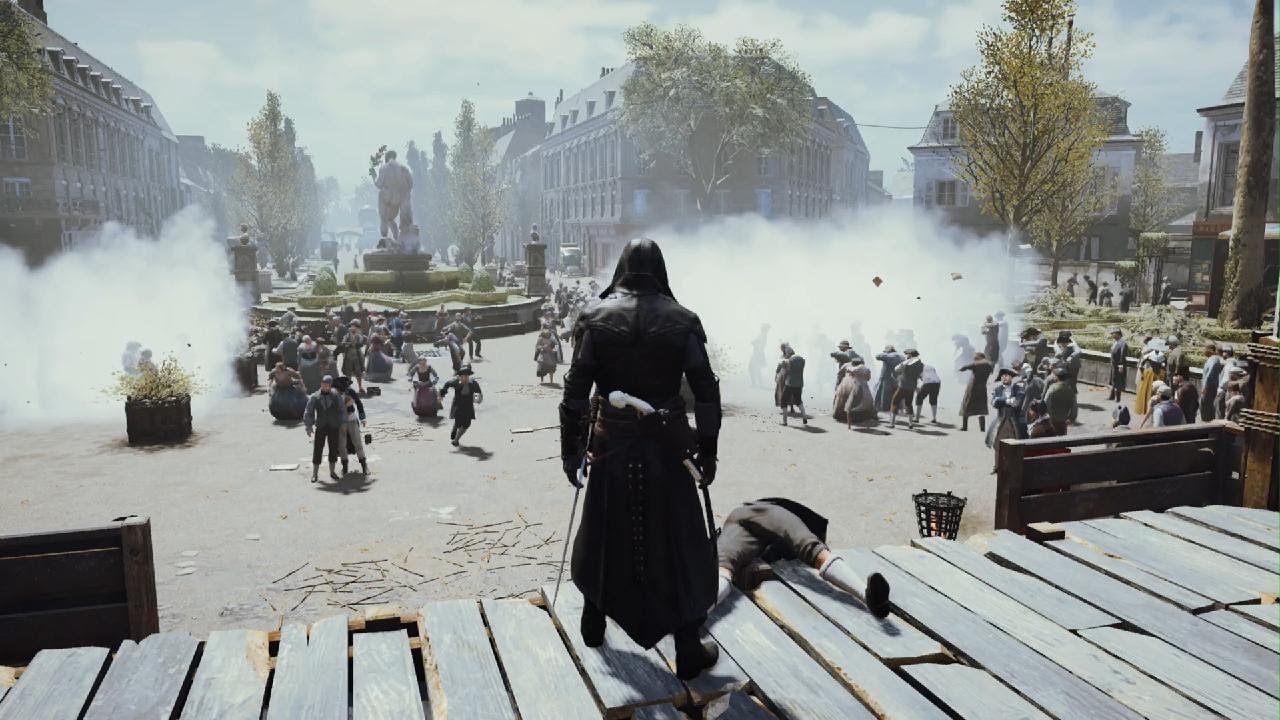 Gas Crowd Assassin's Creed Unity - YouTube