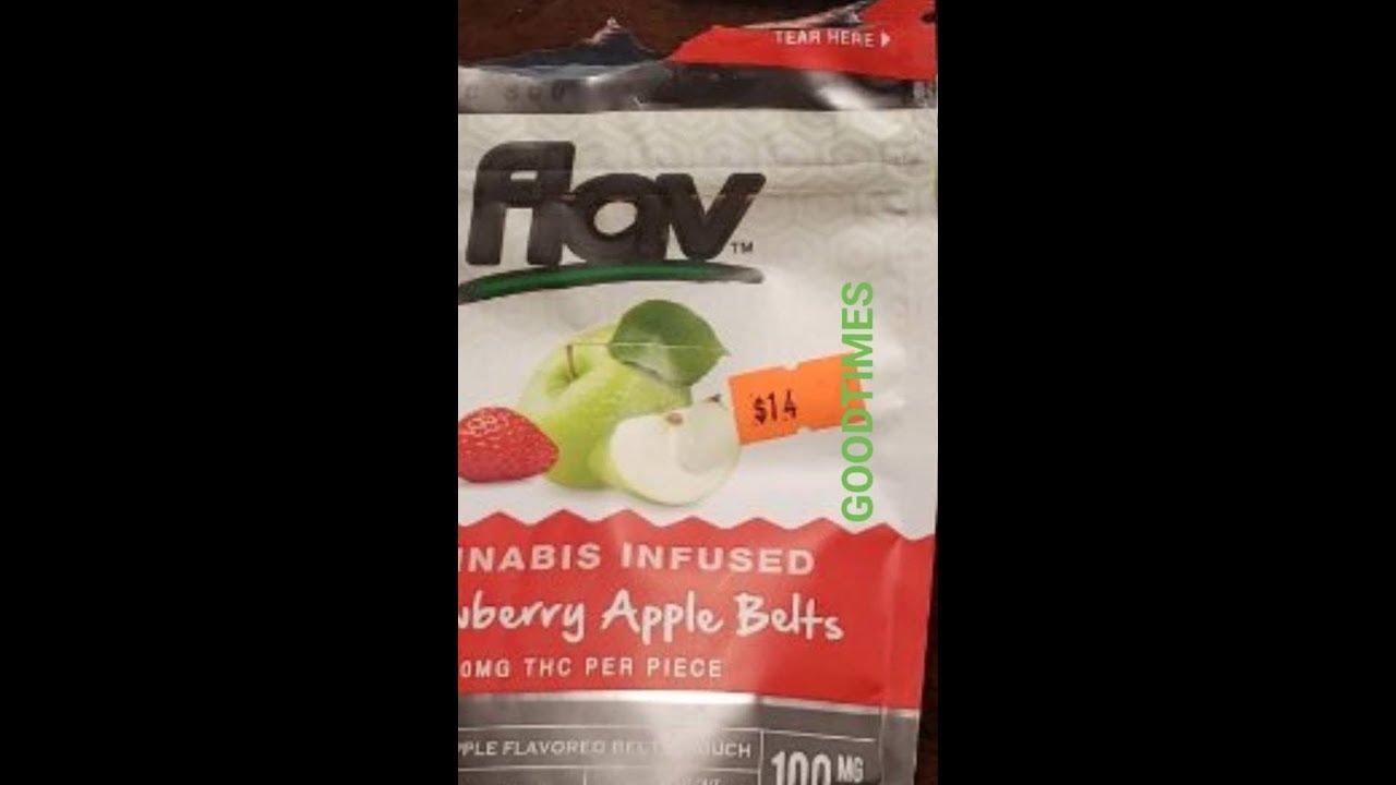 Mr. THC Reviews: FLAV CANNABIS INFUSED STRAWBERRY APPLE BELTS! - YouTube