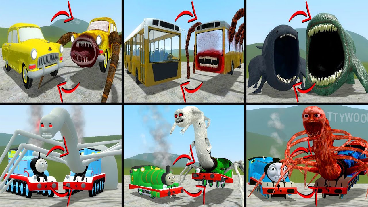EVERYTHING TURNED INTO MONSTERS: CAR EATER, BUS EATER, THE BLOOP ...