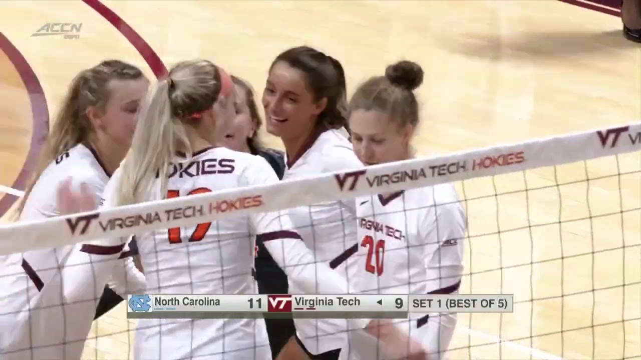 North Carolina vs Virginia Tech | Women Volleyball Sep 24,2020 - YouTube
