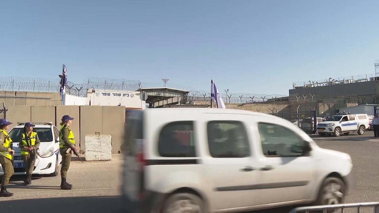 Exteriors of West Bank prison ahead of expected release of Palestinians ...