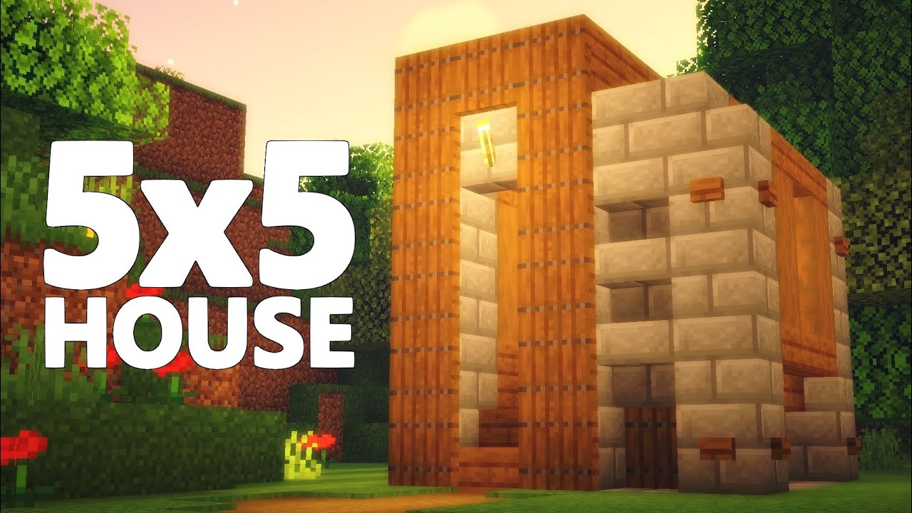 Stylish Minecraft 5x5 House Build! [Uncut, Commentary] - YouTube