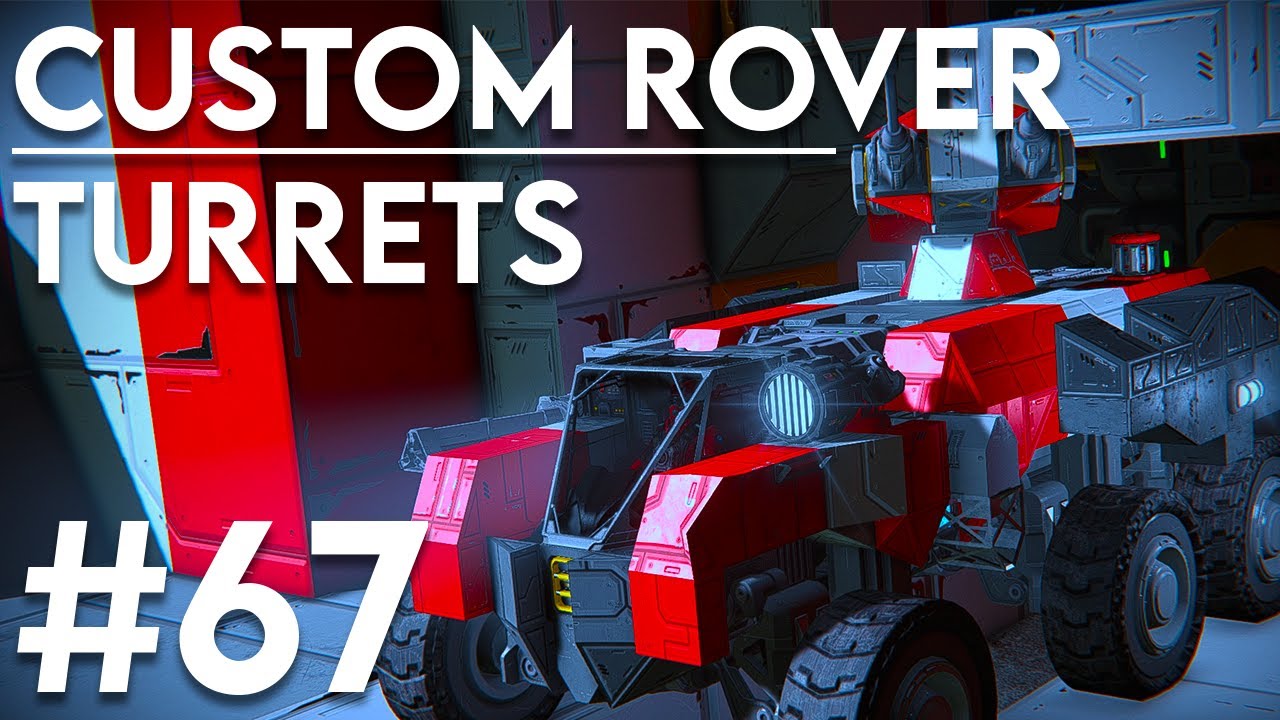 Custom rover turrets! - Space Engineers solo survival #67 - YouTube