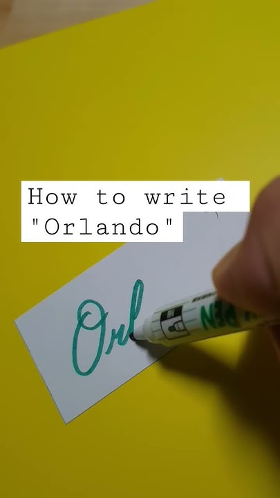 How to write "Orlando" | Amazing handwriting of Amy | Calligraphy - YouTube