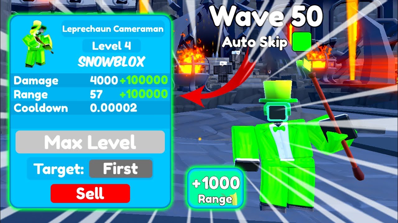 Using ONLY *NEW* LEPRECHAUN CAMERAMAN UNIT SPEEDRUN NIGHTMARE | Roblox ...