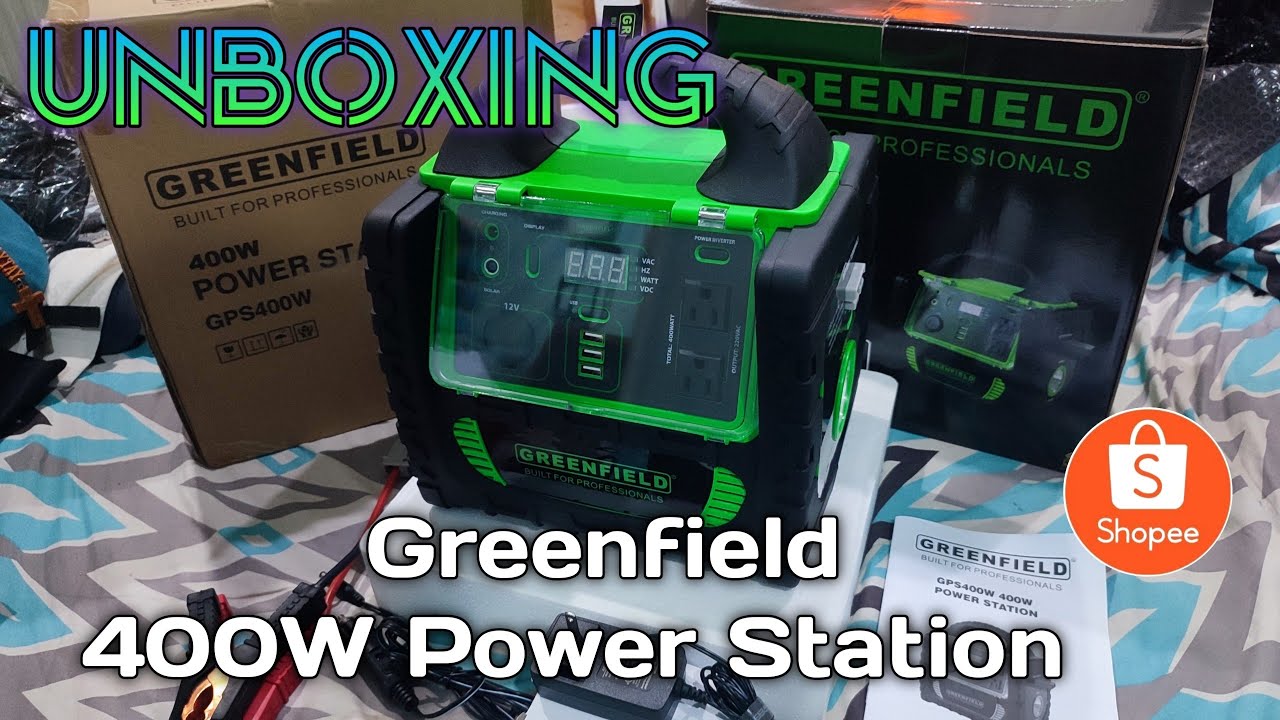 Unboxing Greenfield 400W Power Station - YouTube