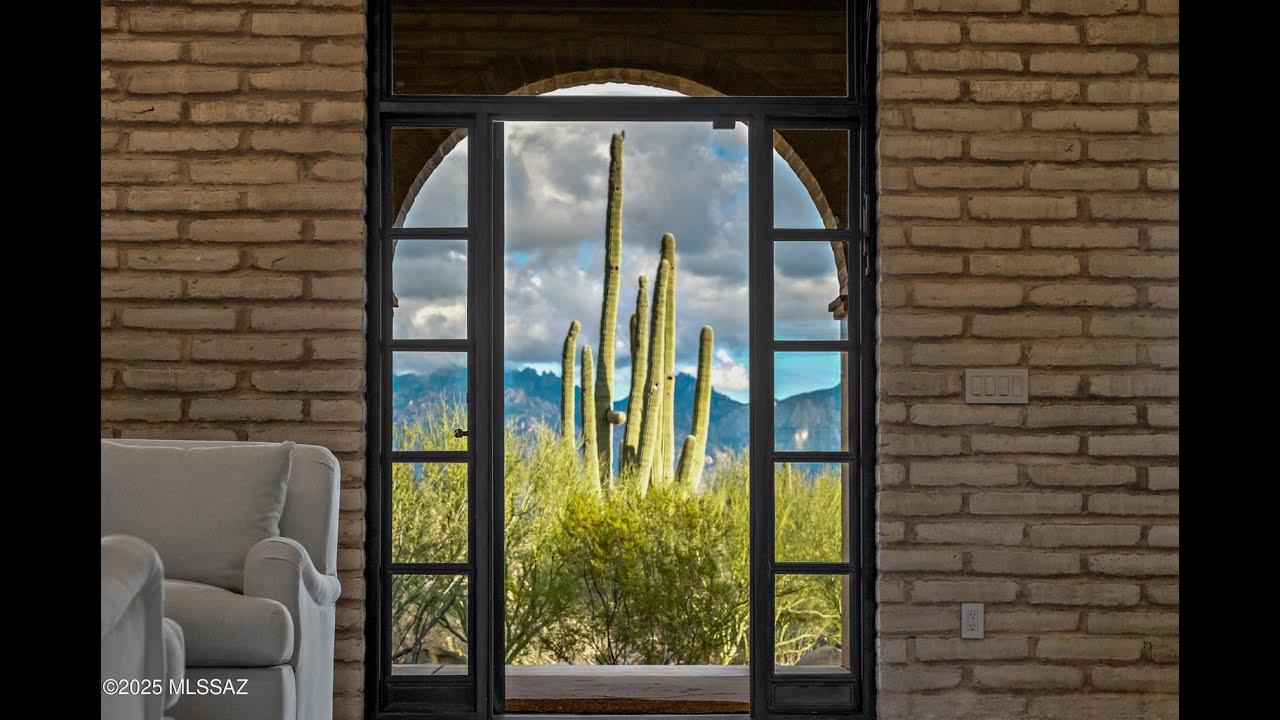Burnt Adobe Brick Home with Modern Influences in Stone Canyon. - YouTube