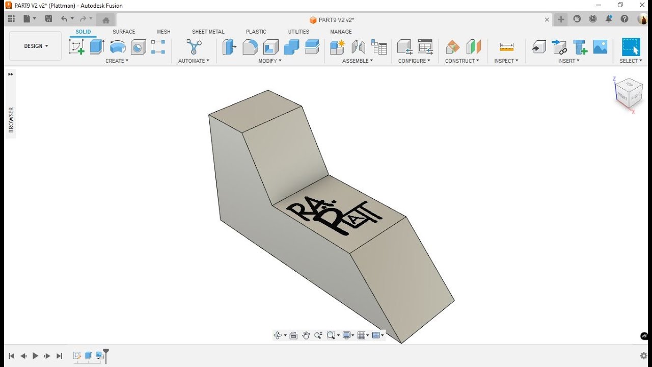 Fusion 360 - Simple Orthographic Isometric Drawing - Part 9 - YouTube