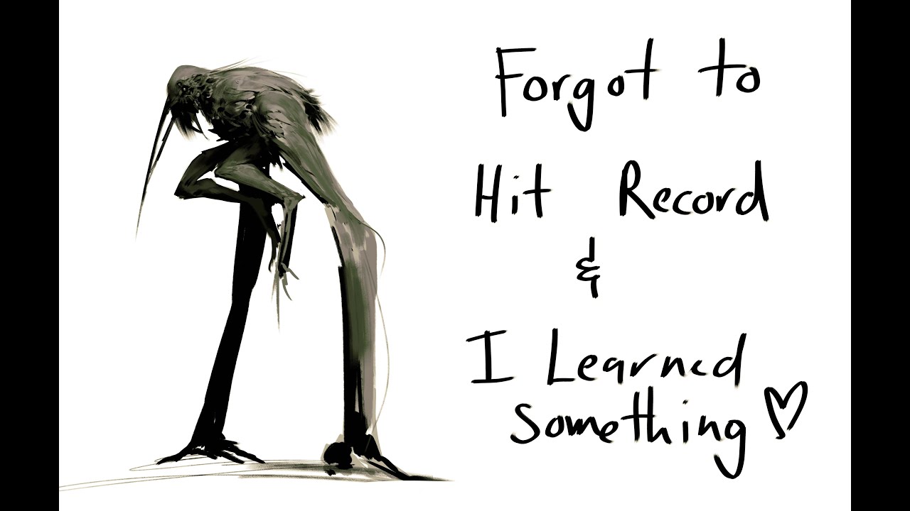 Forgot to Hit Record. But I learned Something! - YouTube