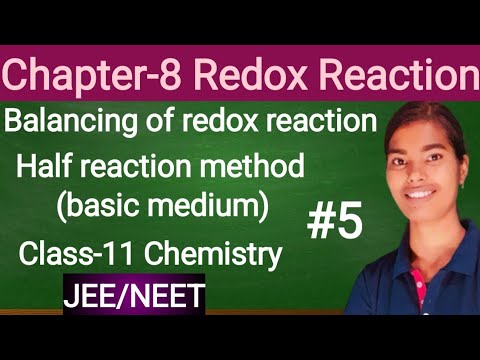 Balancing of redox reaction | Half Reaction method (basic medium ...