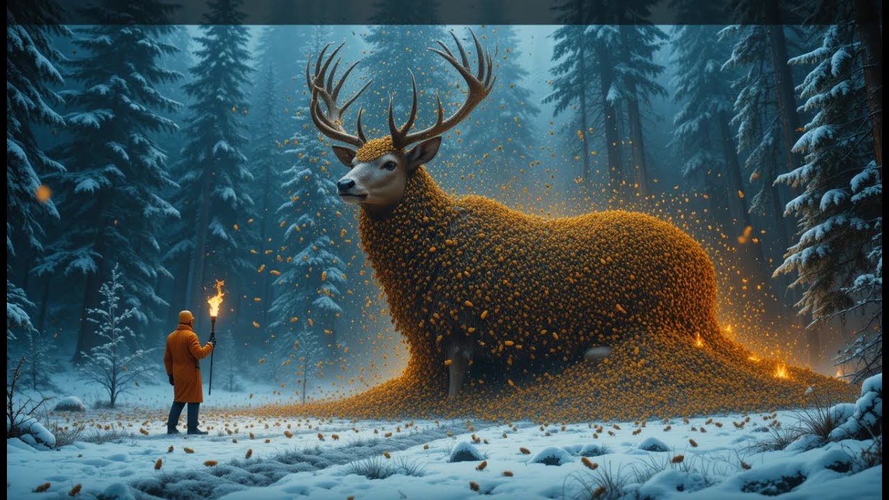 Incredible Rescue Story: Brave Team Saves Golden Deer from Swarm of ...