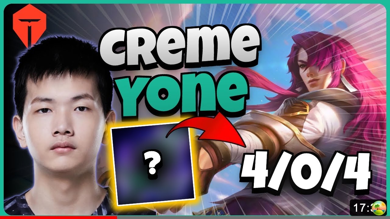 TES Creme Yone vs Tristana | 14.8 - YouTube
