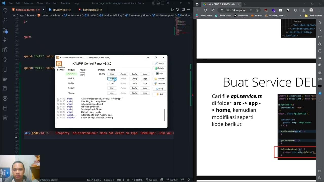 Aplikasi Mobile Ionic 6 Crud Dengan Mysql Bagian Delete Youtube