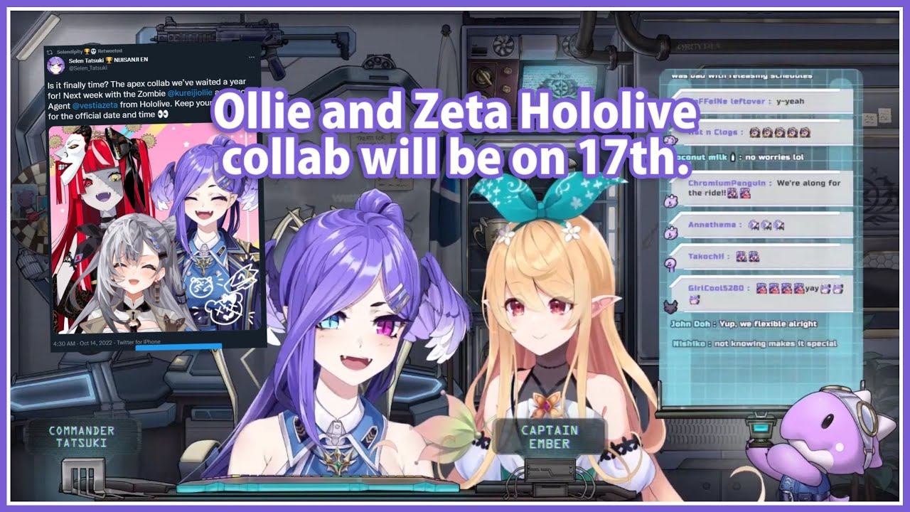 Selen makes announcement on collab w/ Ollie and Zeta【NIJISANJI EN clips】 - YouTube